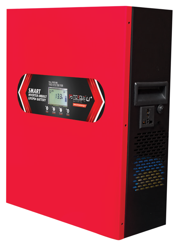 smart wall mounted inverter inbuilt lithium battery.